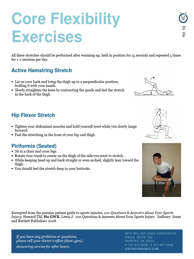 Core Flexibility Exercises | PDF