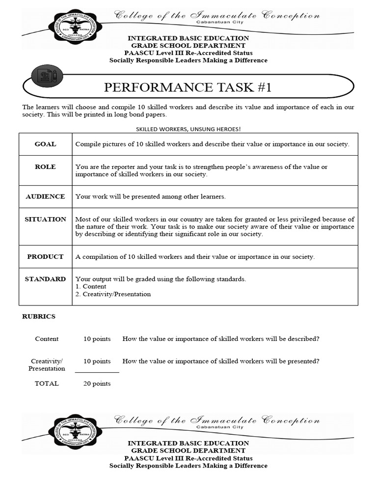 Performance-Tasks-1-and-2 | PDF | Human Communication | Cognitive Science