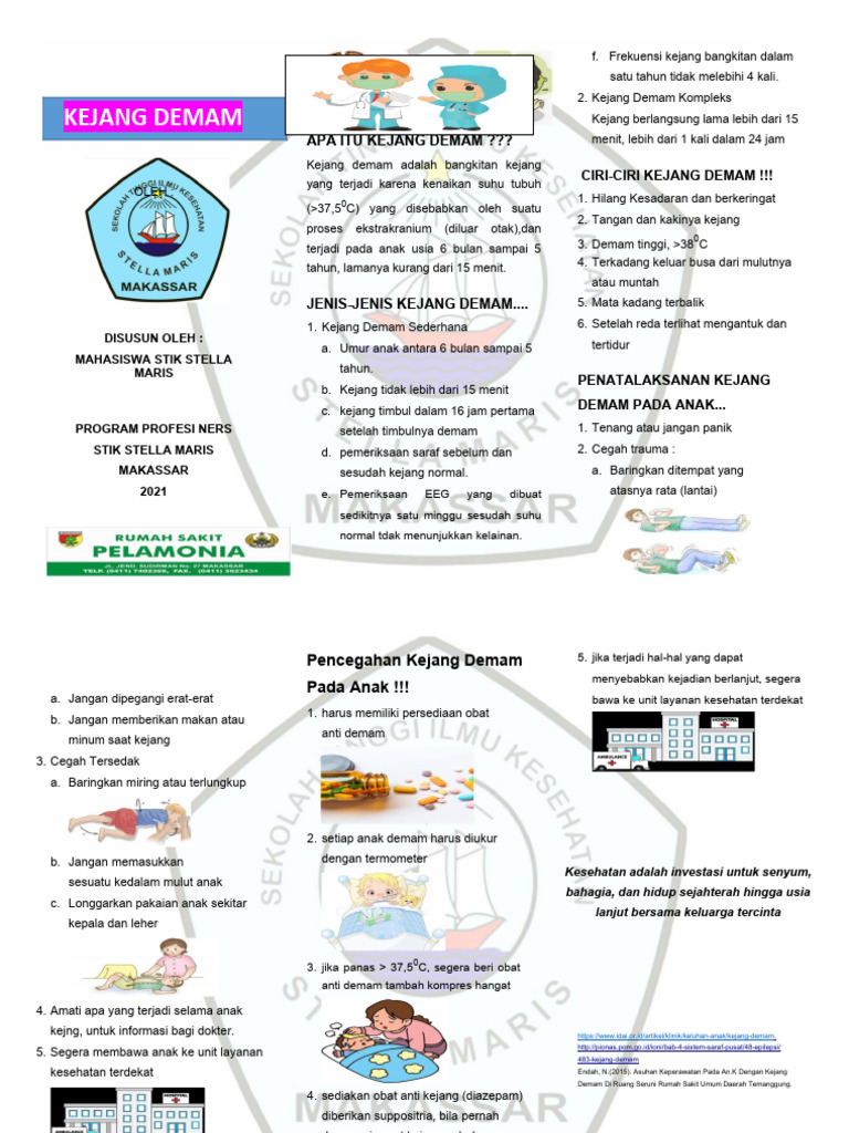 lEAFLET KEJANG DEMAM-dikonversi | PDF | Kesehatan Holistik