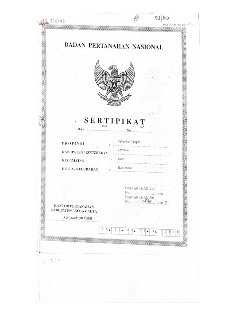 Badan Pertanahan Nasional | PDF