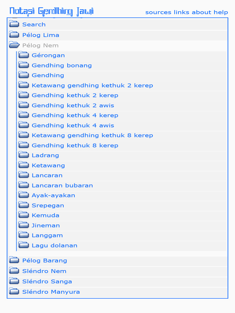 Notasi Gendhing Jawi | PDF