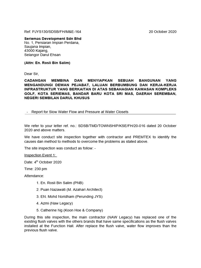 Letter 164 - Flush Valve | PDF | Hydraulic Engineering | Gas Technologies