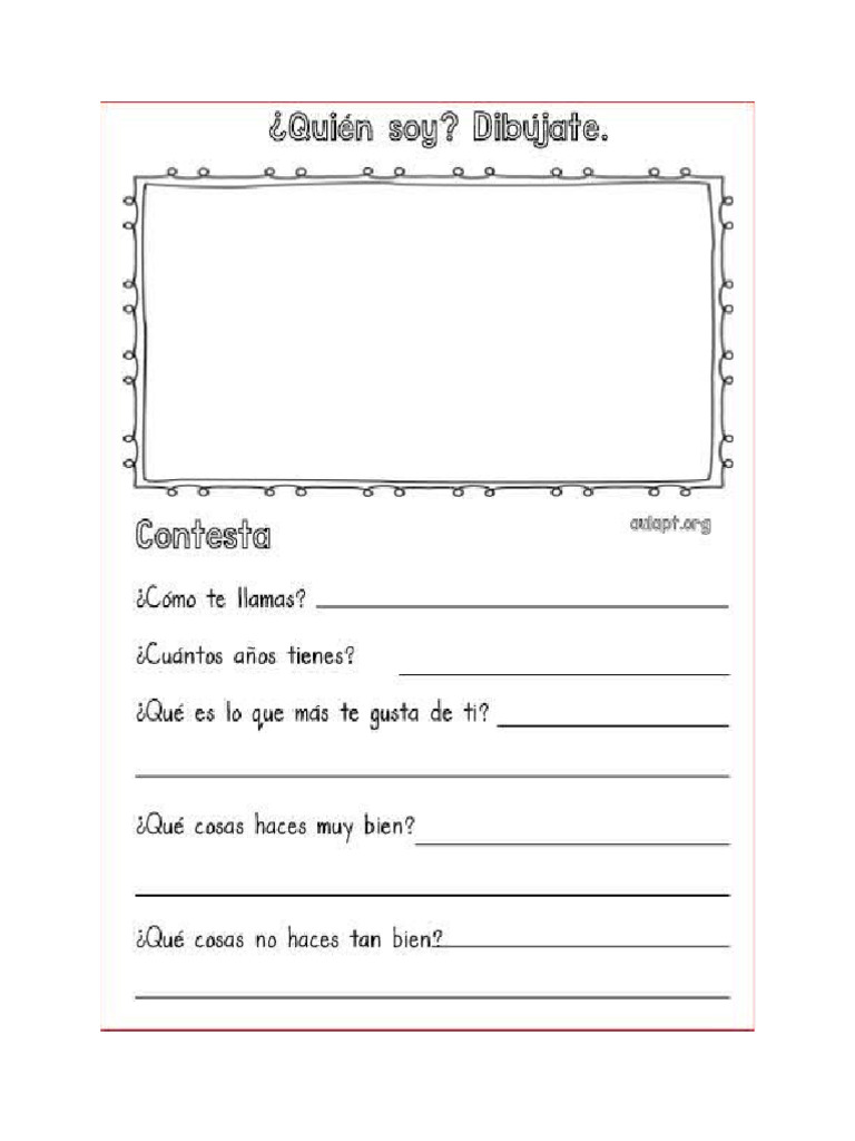 Ficha Quien Soy Que Me Gusta | PDF
