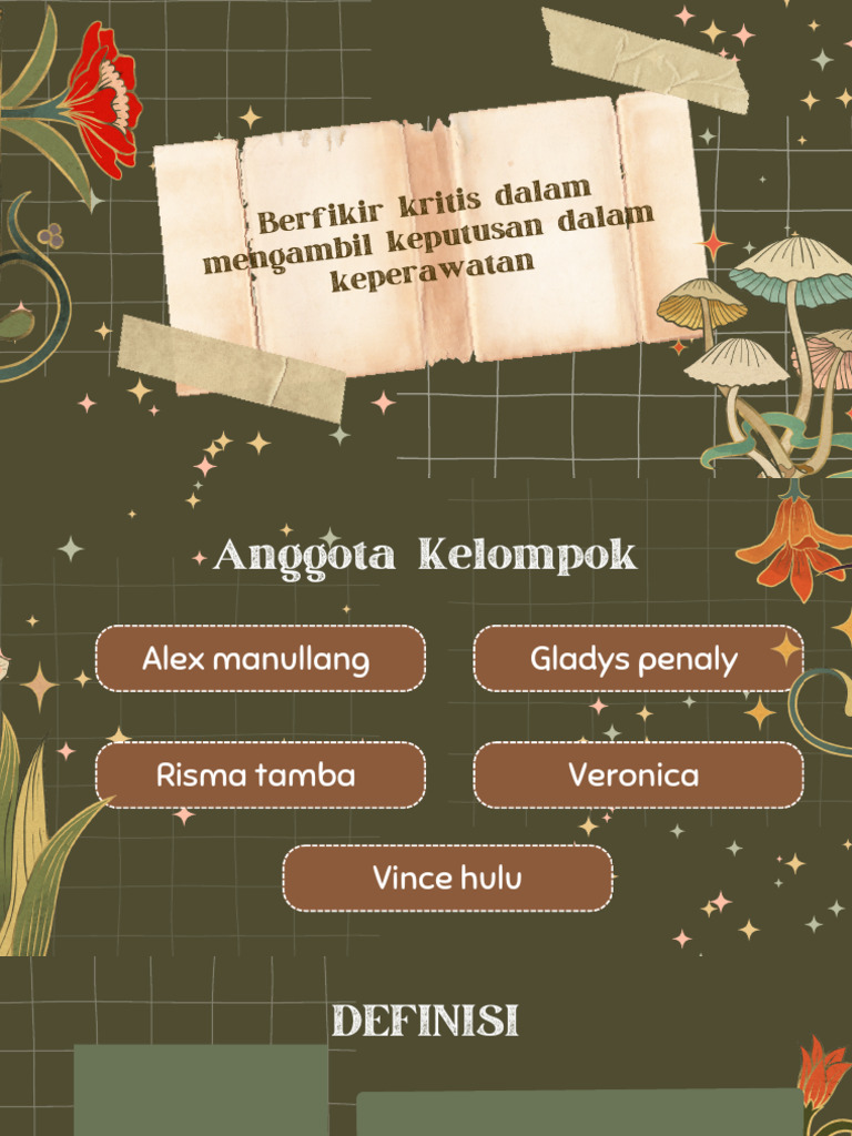 Hijau Gelap Dan Cokelat Organik Antik Ilustrasi Tugas Kelompok Presentasi - 20240125 - 070848 ...