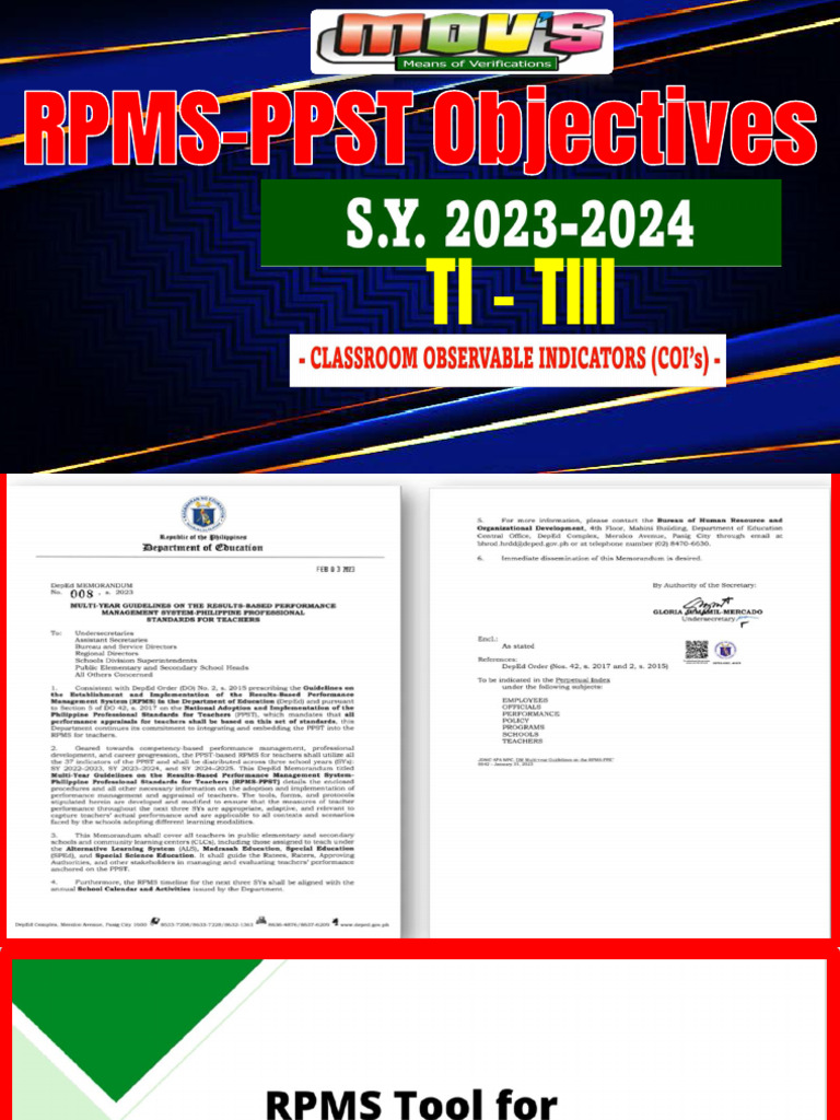 2024 Inset RPMS | PDF
