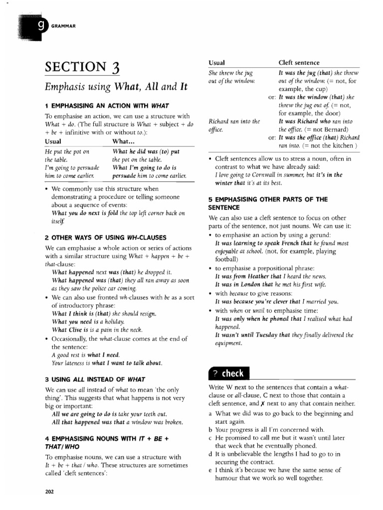 +grammar and Vocabulary For CAE and CPE - Cleft Sentences | PDF ... +grammar and Vocabulary For CAE and CPE - Cleft Sentences | PDF ...