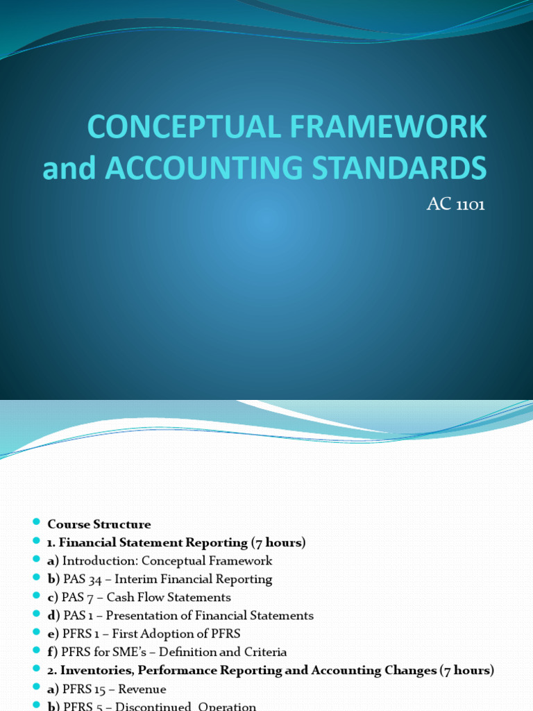 Accounting Standards and Framework Overview | PDF | International ...