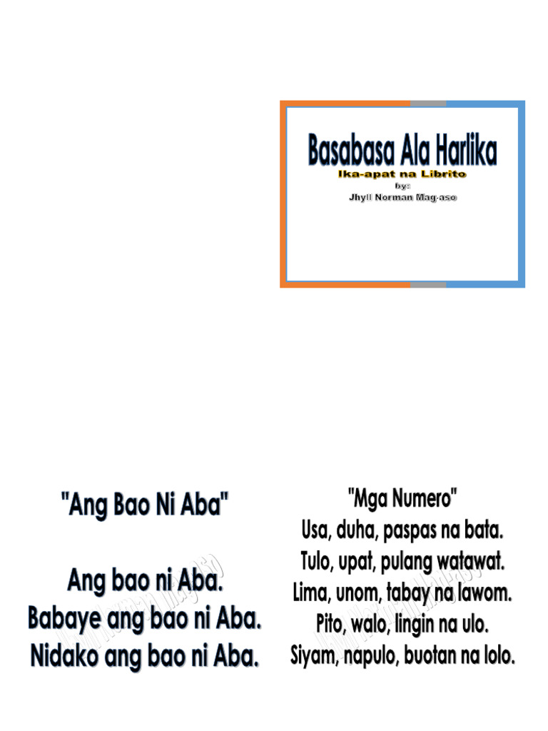 Ika Apat Na Librito - JHYLL | PDF