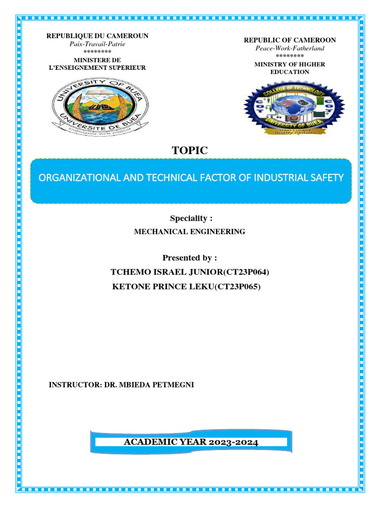 Hof 1 Pdf Occupational Safety And Health Safety