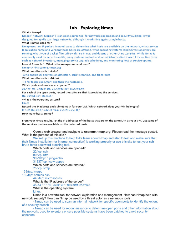 Practice Exercises 4 | PDF | Port (Computer Networking) | Computer Network