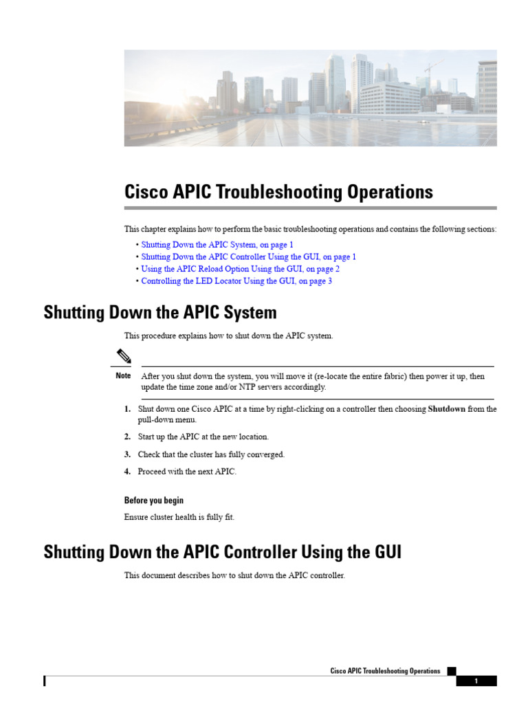 M Troubleshooting Apic Operations | PDF