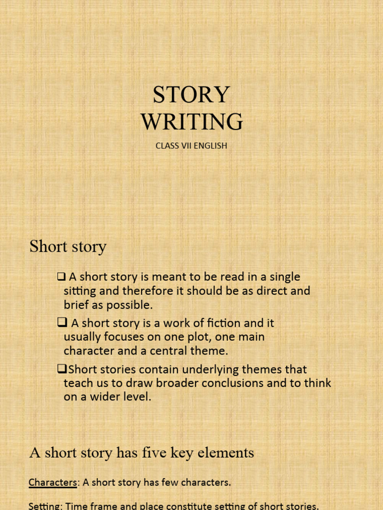 Vii Eng Story Writing | PDF | General Fiction