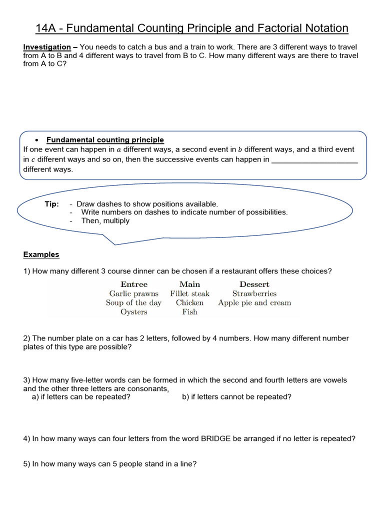 Combinatorics | PDF | Mathematics | Mathematical Concepts