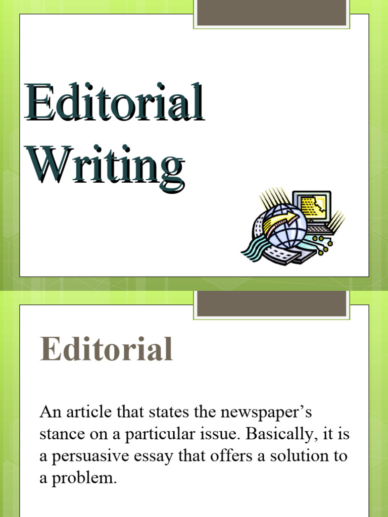 Editorial Writing | PDF
