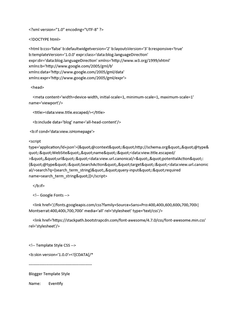 XML Version Blog Lama Latihan | PDF