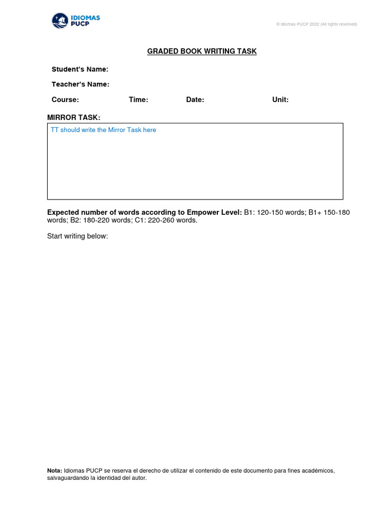 GBWT Template Rev. 2 | PDF