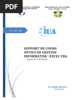 Cours VBA Gratuit | PDF | Visual Basic for Applications | Microsoft Excel