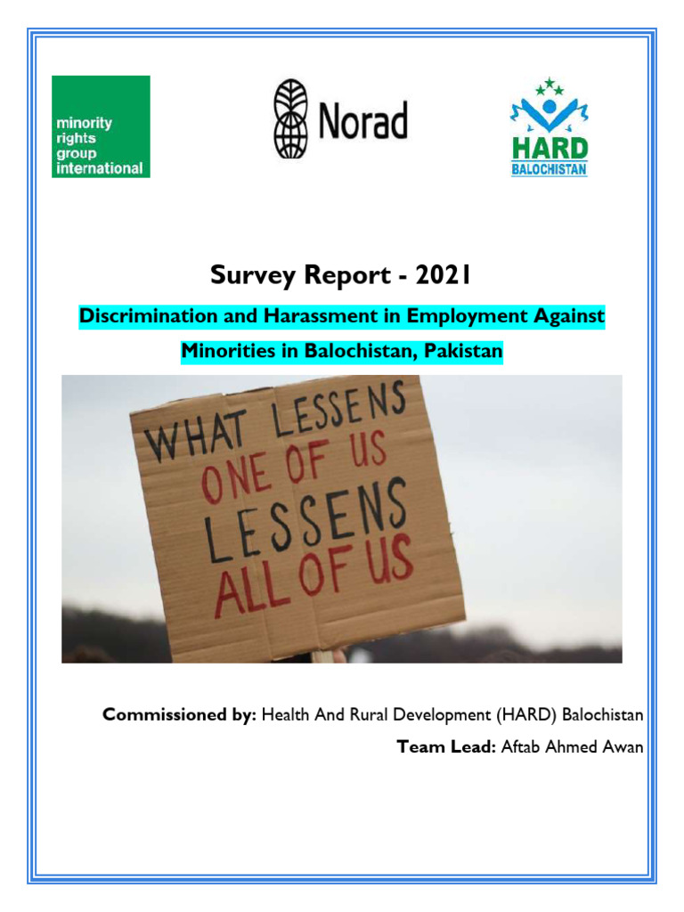 Annex 1 HARD MRGI Survey Report 2021 | PDF | Discrimination ...