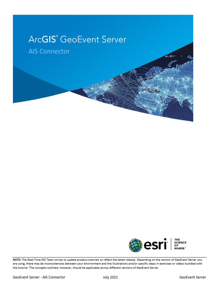 GeoEvent Server - AIS Connector | PDF | Arc Gis | Geographic Information System