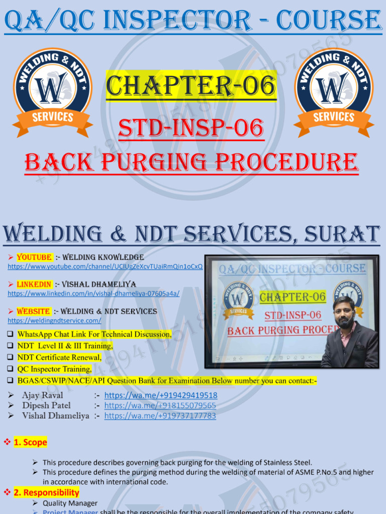 Backing Puring Procedure | PDF