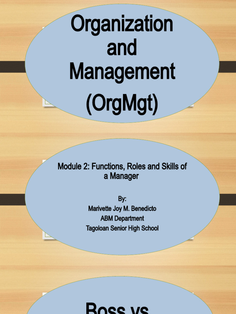 Boss vs. Manager | PDF