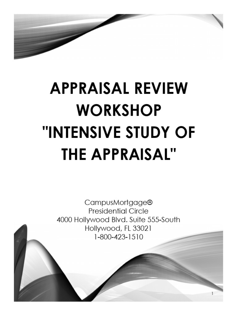 Appraisal Review Workshop Part 3 - Presentation | PDF