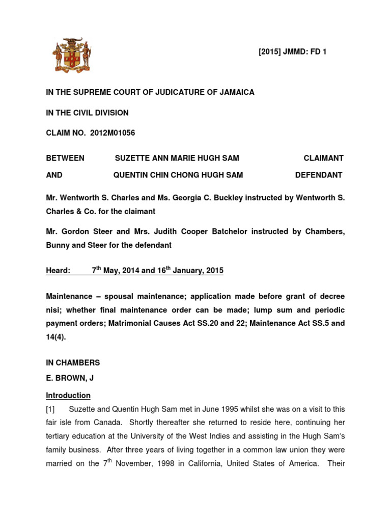Hugh Sam, Suzette Ann Marie V Hugh Sam, Quentin Chong | PDF | Marriage ...