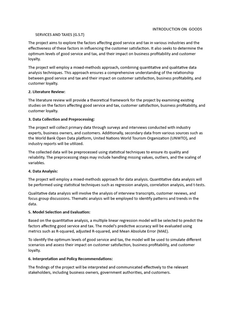 Introduction On Goods Services and Taxes | PDF | Taxes | Value Added Tax