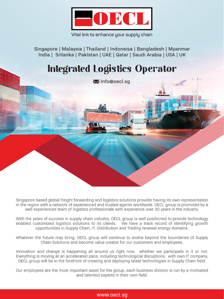 Brochure OECL 2023 | PDF | Logistics | Warehouse