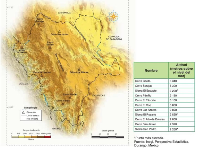 mapa_durango-relieve | PDF