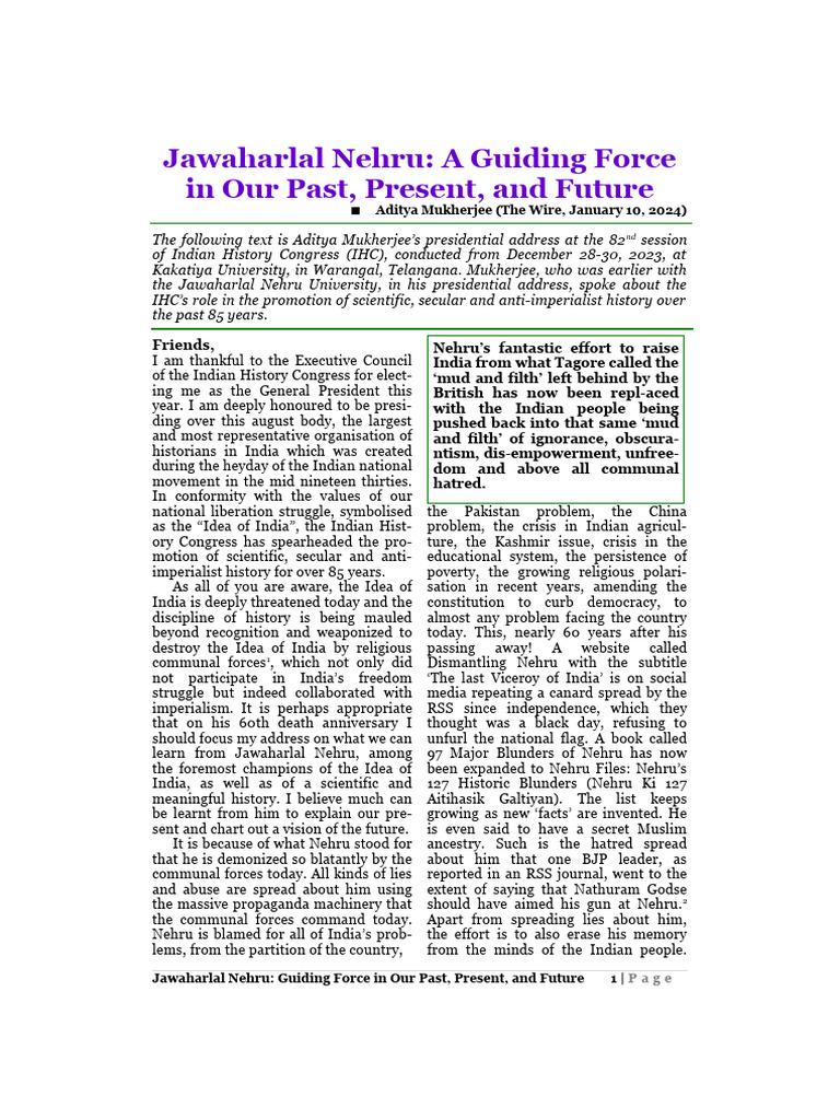 Jawaharlal Nehru | PDF