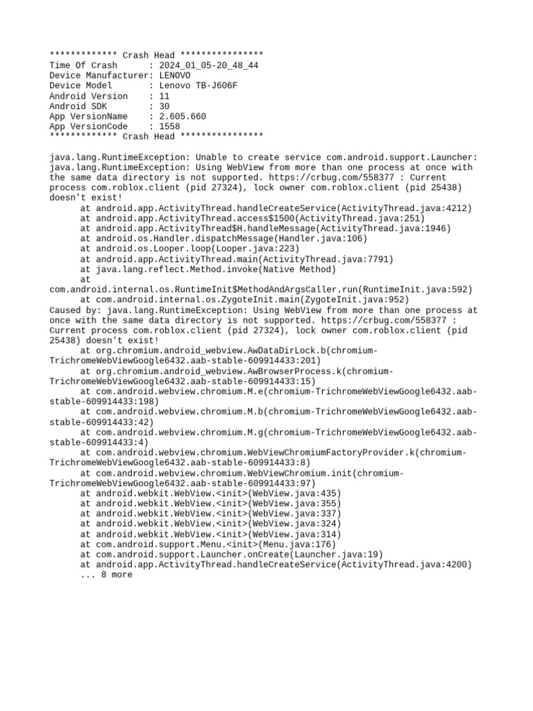 Mod Menu Crash 2024 01 05 20 48 44 Pdf Android Operating System Java Programming Language