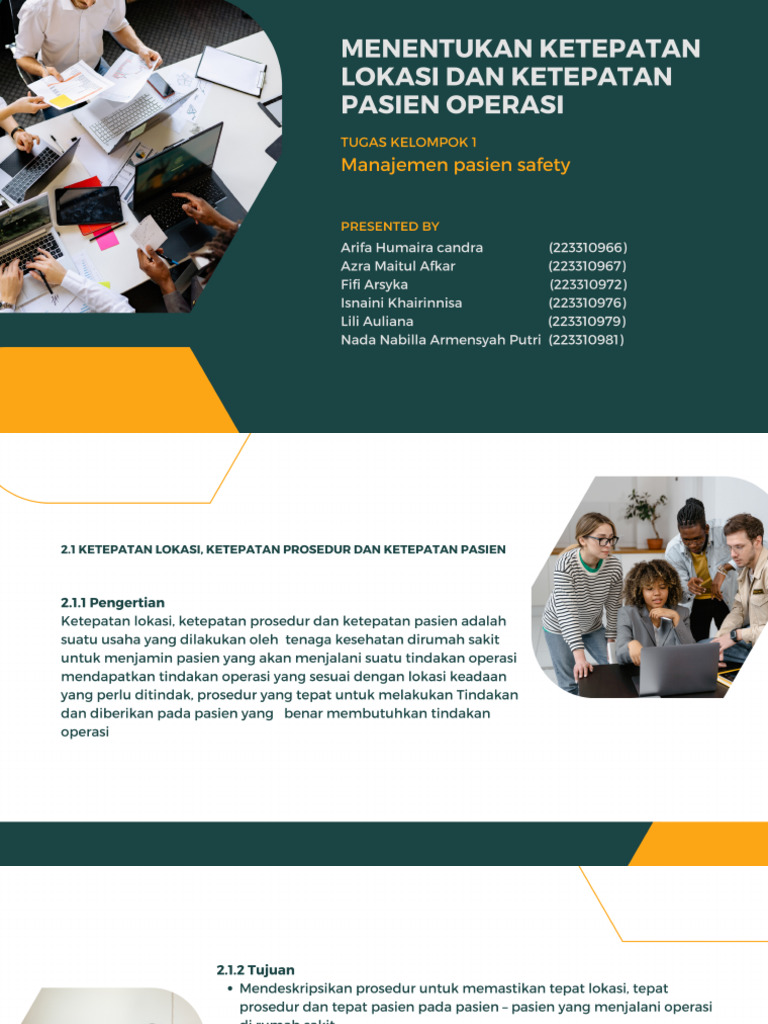 2.1 Ketepatan Lokasi, Ketepatan Prosedur Dan Ketepatan Pasien | PDF