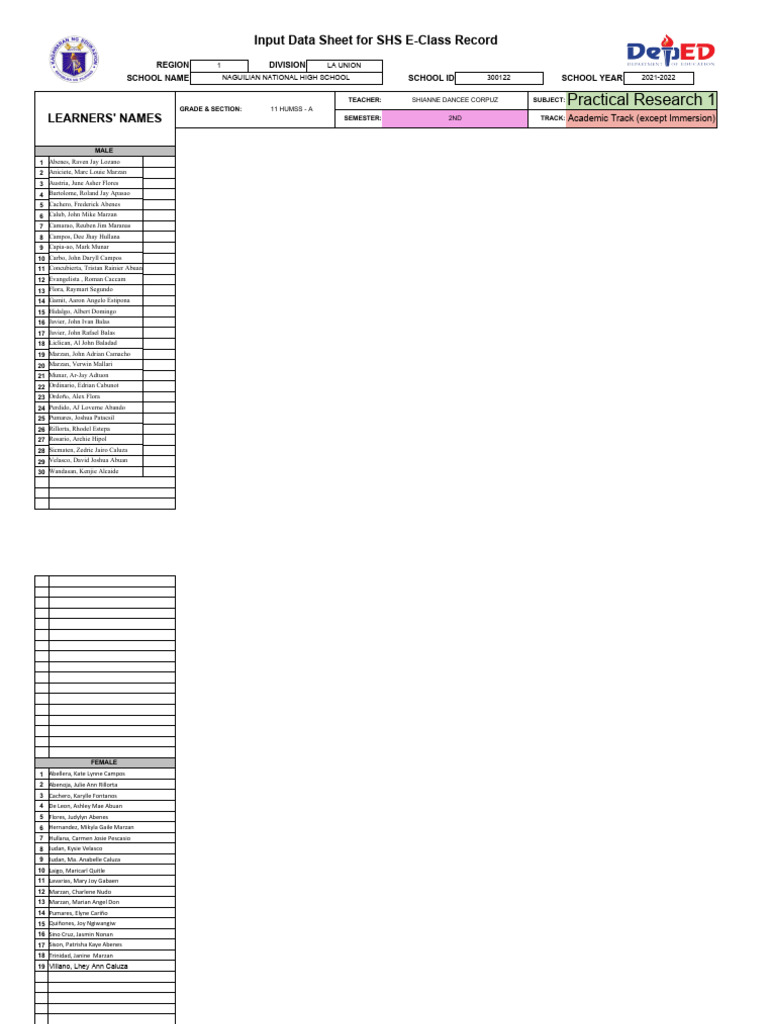 11 HUMSS A Second Semester 1 | PDF