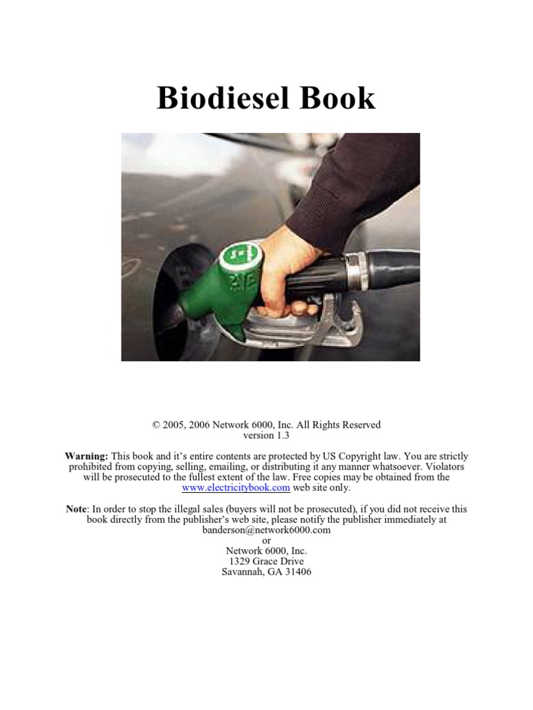 Biodiesel Book | PDF | Biodiesel | Sodium Hydroxide