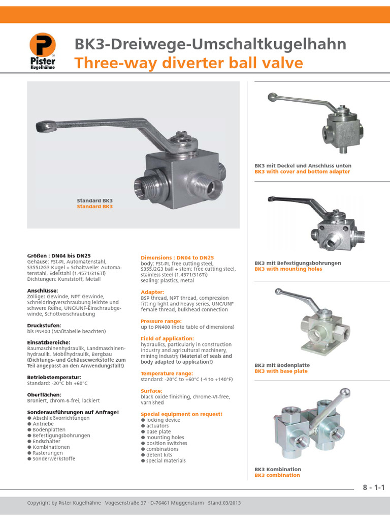 BK3 - 01 Ball Valve | PDF