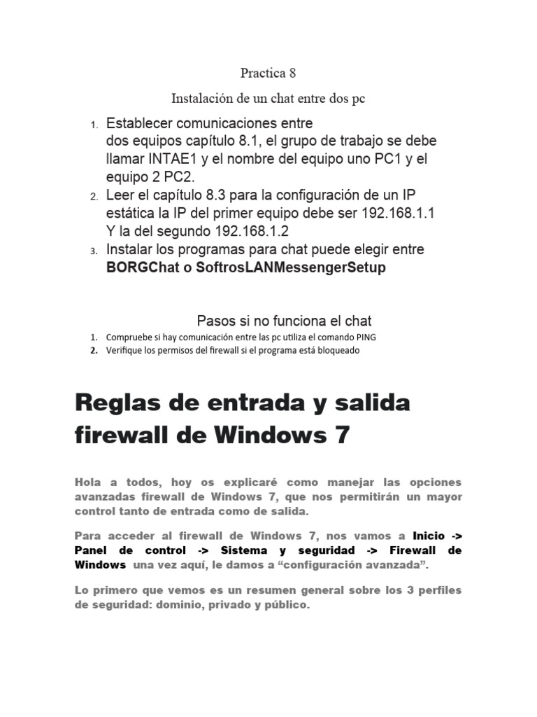 Practica 8 | PDF | Cortafuegos (informática) | Redes de computadoras