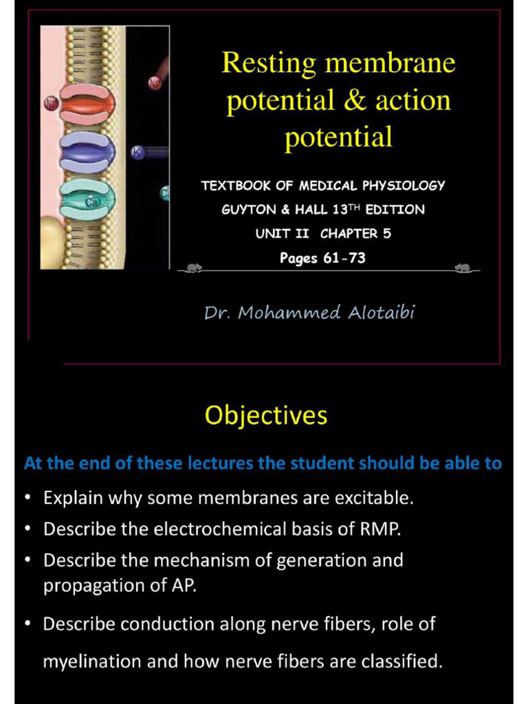 07.RESTING MEMBRANE POTENTIAL | PDF