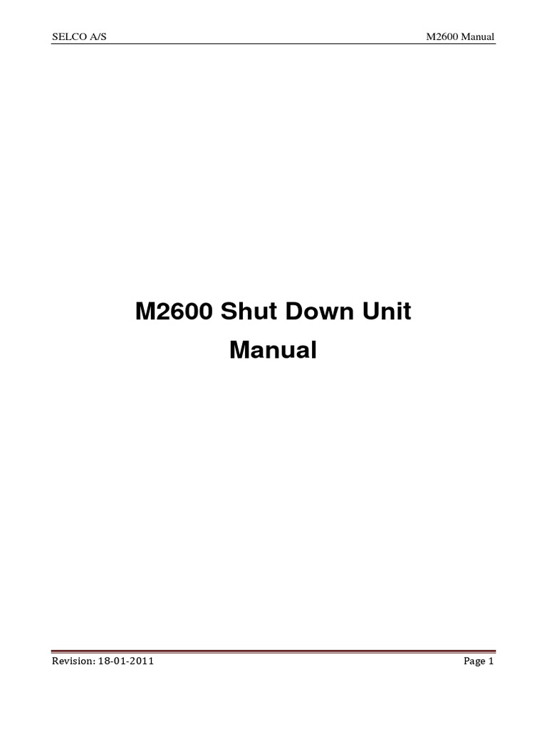 M2600 Manaul | PDF | Relay | Power Supply
