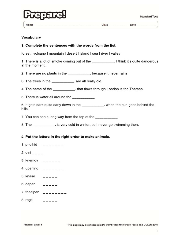 PRE UT U2S Without Answers | PDF