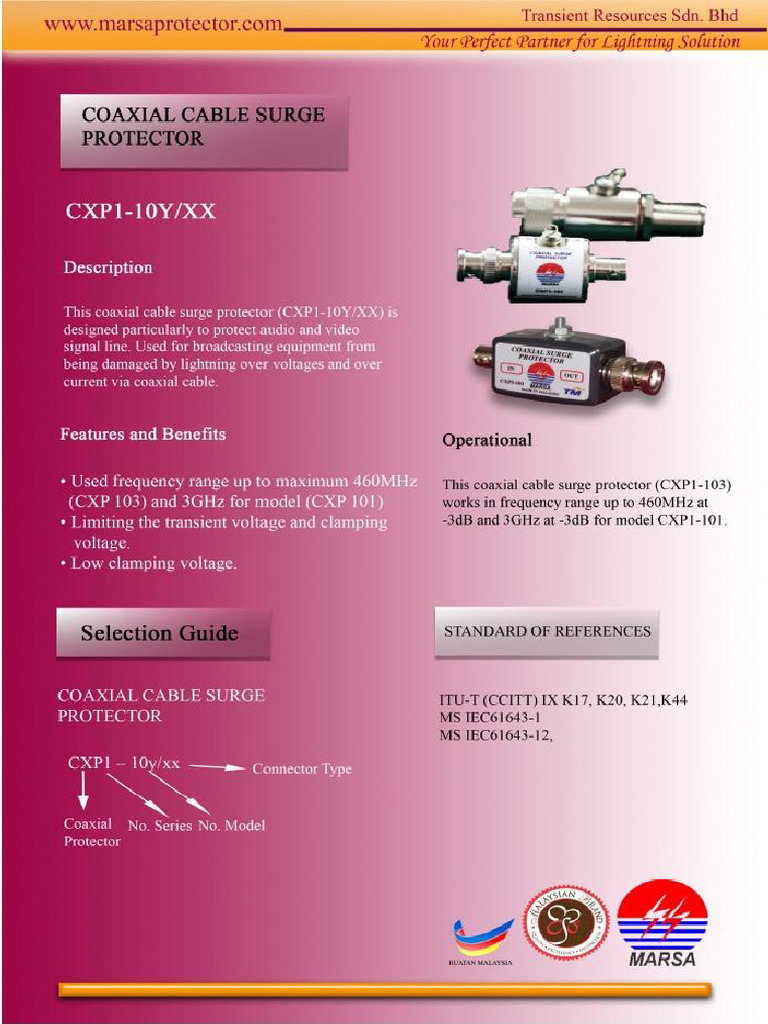 17.Coaxial Cable Surge Protector catalog | PDF