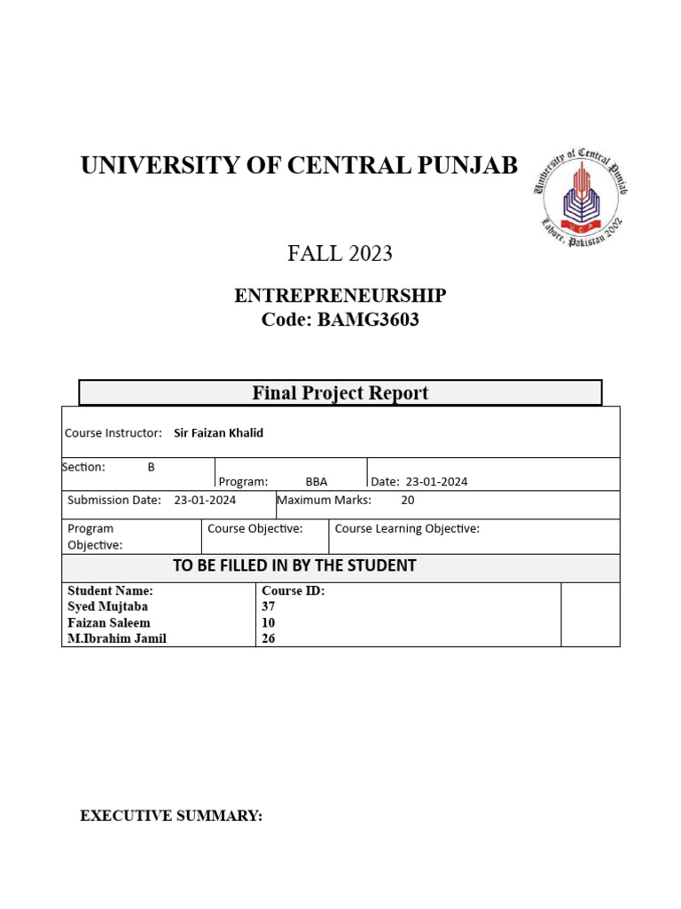 Entrepreneurship Project 1st-Half | PDF | 3 D Printing | Computer Security