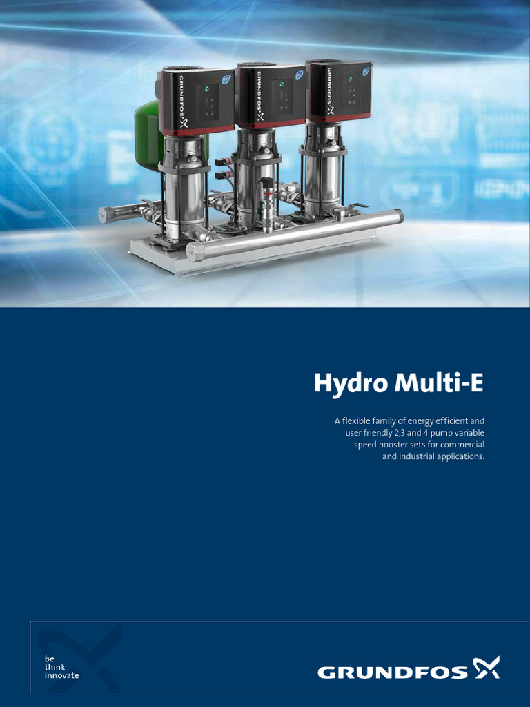 Hydro Multi e Brochure Final Version | PDF | Pump | Electric Motor