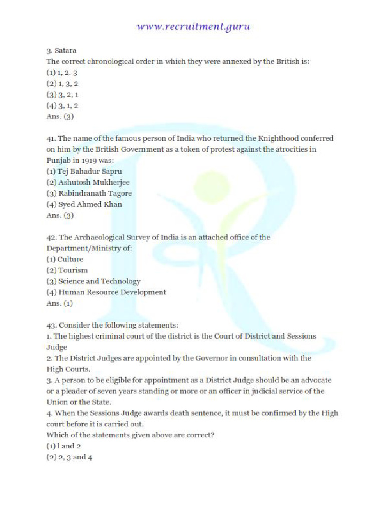 Chandigarh PHHC Sample Papers | PDF