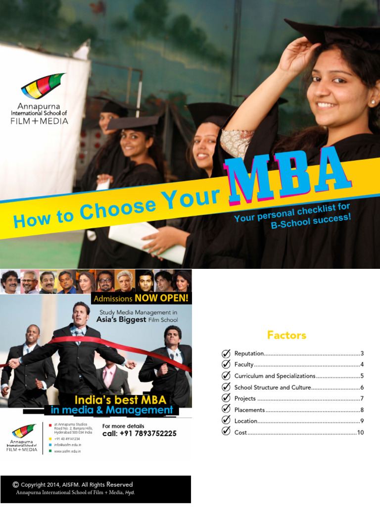 How To Choose Your MBA | PDF | Master Of Business Administration ...