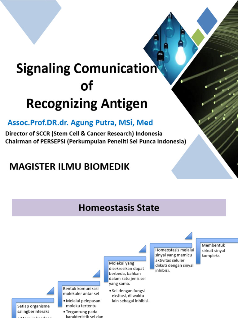 Signaling Comunication of Recognizing Antigen | PDF | Immune System | Toll Like Receptor