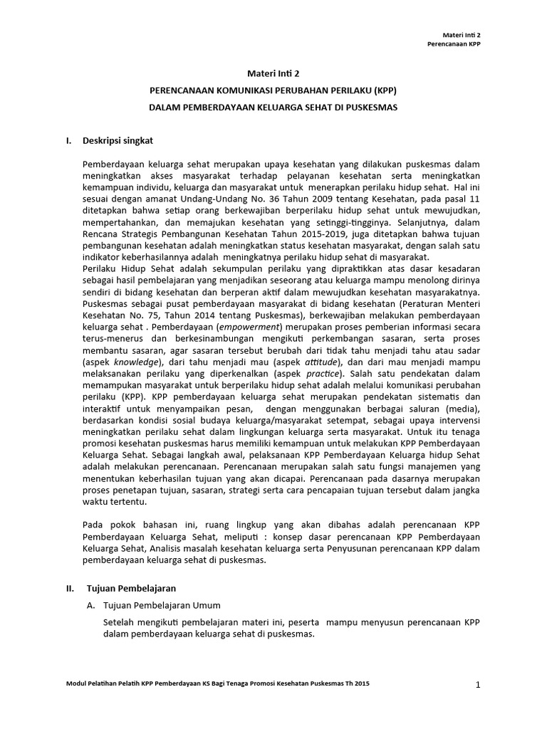 Materi Inti 2-Perencanaan KPP (Repaired) | PDF