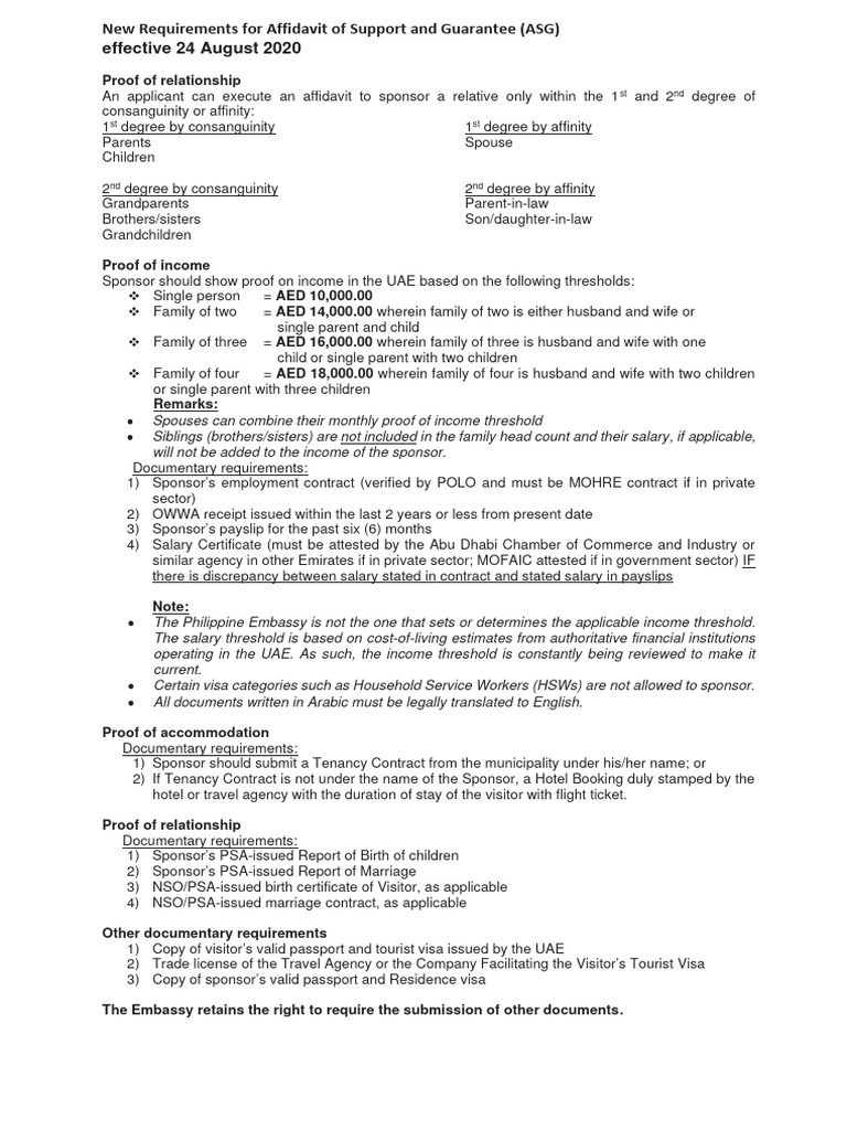 ASG New Requirements | PDF