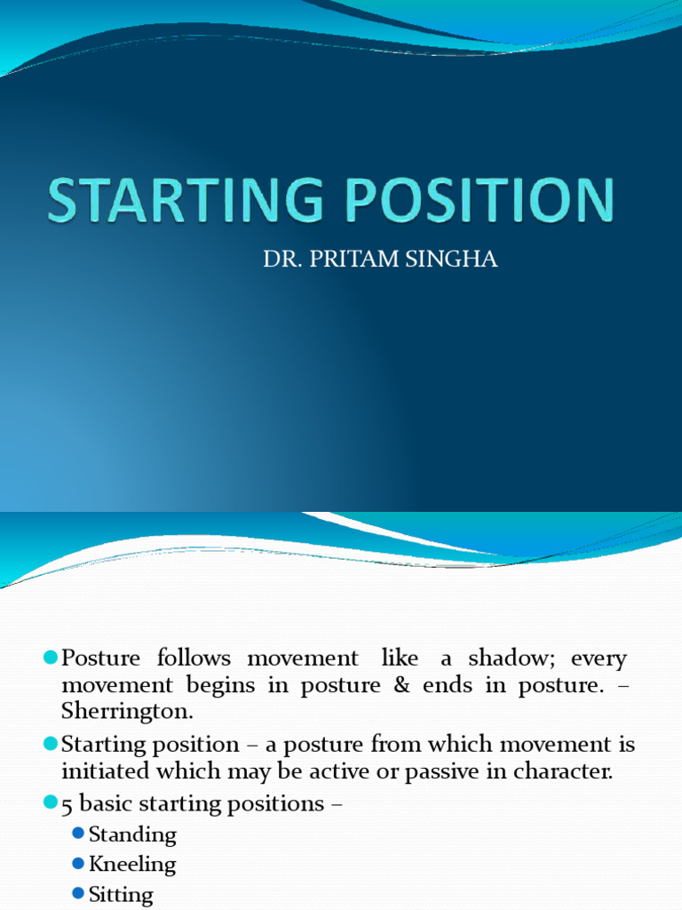 Fundamental Starting Position | PDF | Anatomical Terms Of Motion | Pelvis