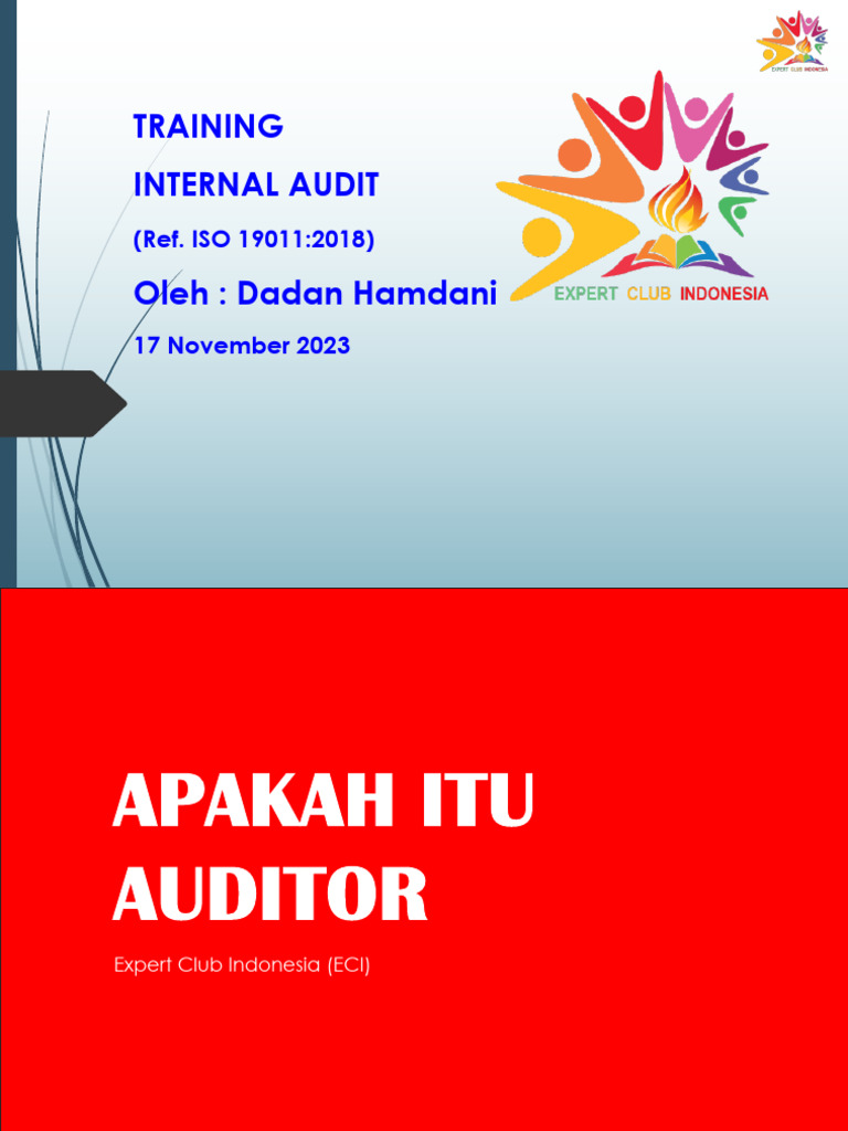 Materi Training Auditor Internal ISO - 171123 | PDF | Bisnis